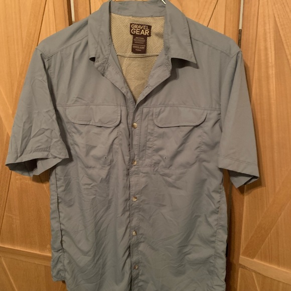 Gravel Gear | Shirts | Gravel Gear Fishing Shirt Button Up Short Sleeve ...